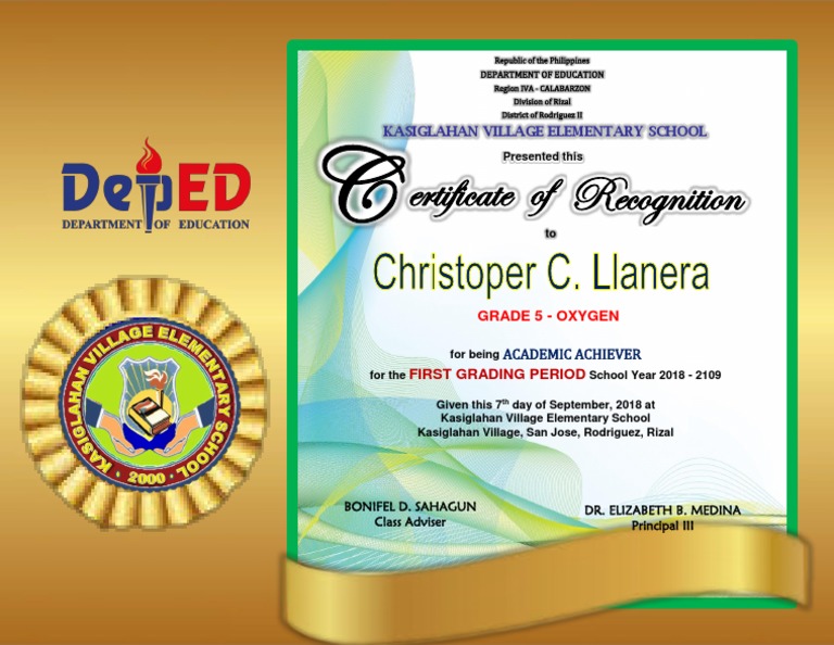 Certificate For Achievers | PDF