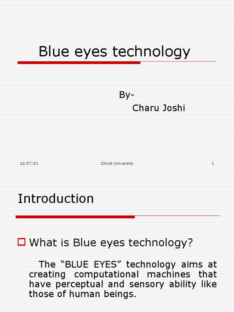 Understanding Blue Eyes Technology | PDF | Perception | Teaching ...