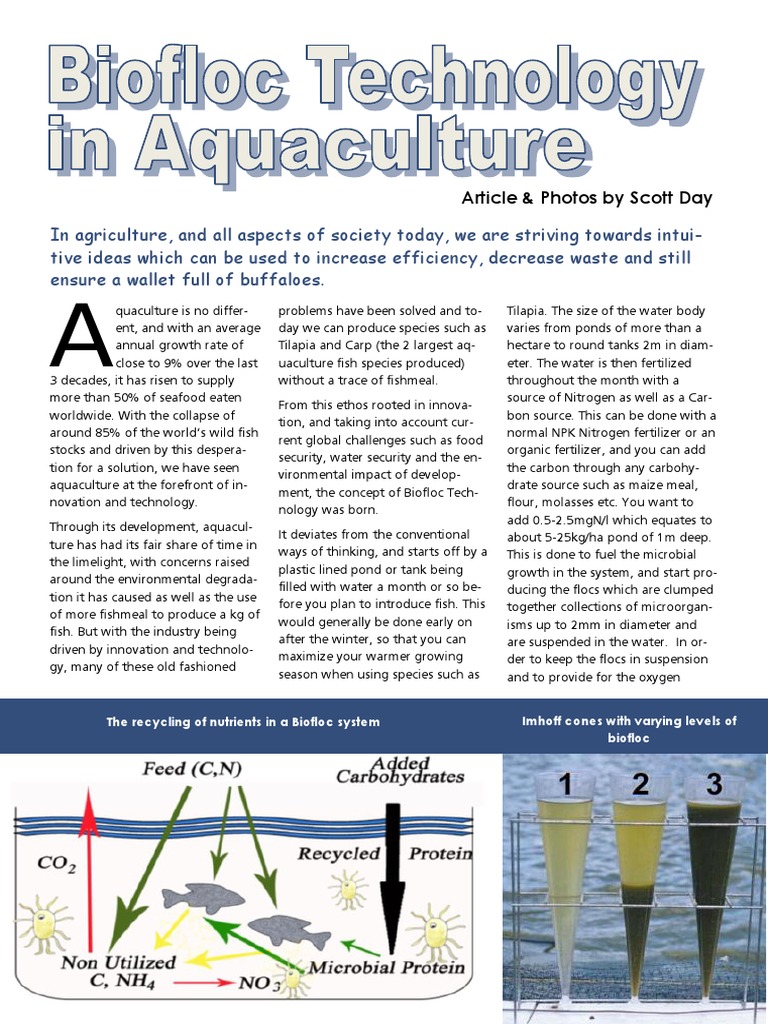 Biofloc Technology Aquaculture | PDF | Aquaculture | Nature
