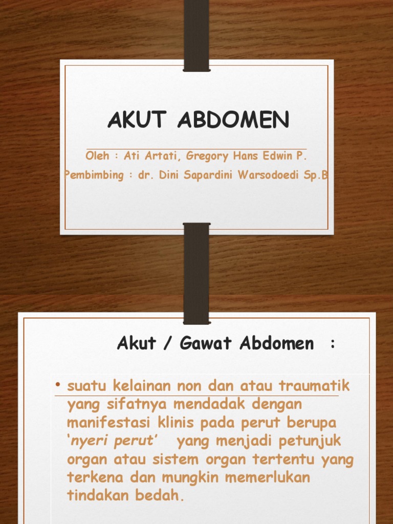 Akut Abdomen | PDF