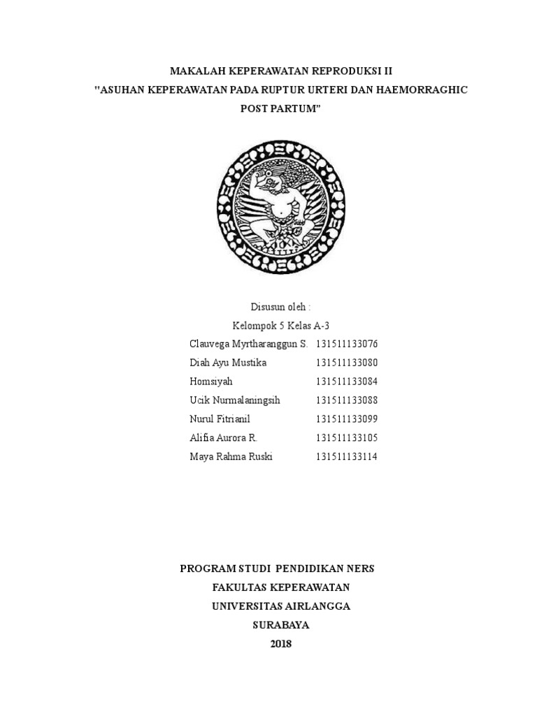 Askep Ruptur Uteri Dan HPP Fix | PDF