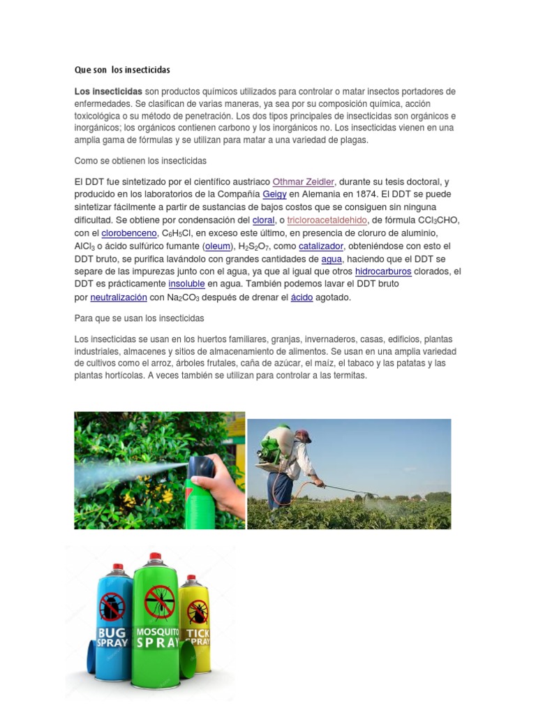 Que Son Los Insecticidas | PDF