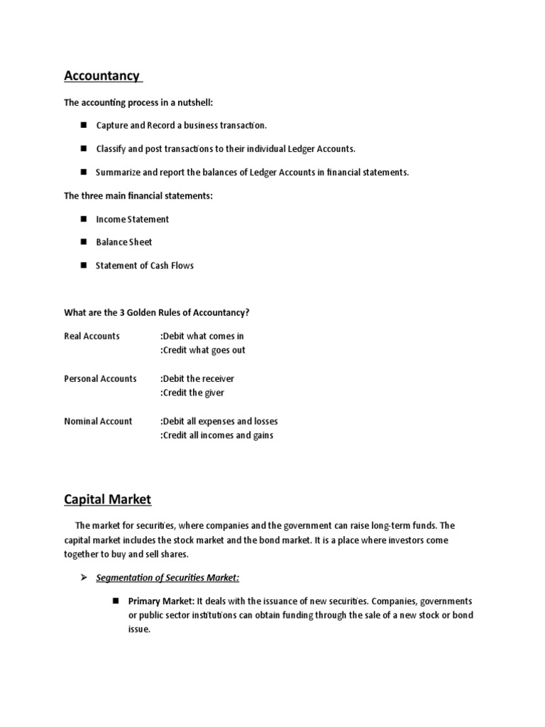 Financial Glossary | PDF | Debits And Credits | Financial Markets