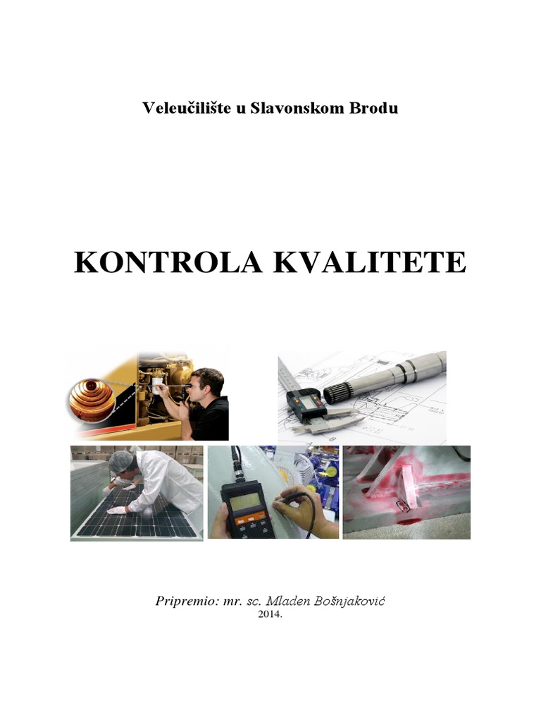 Skripta Kontrola Kvalitete Ver 6 Komplet | PDF