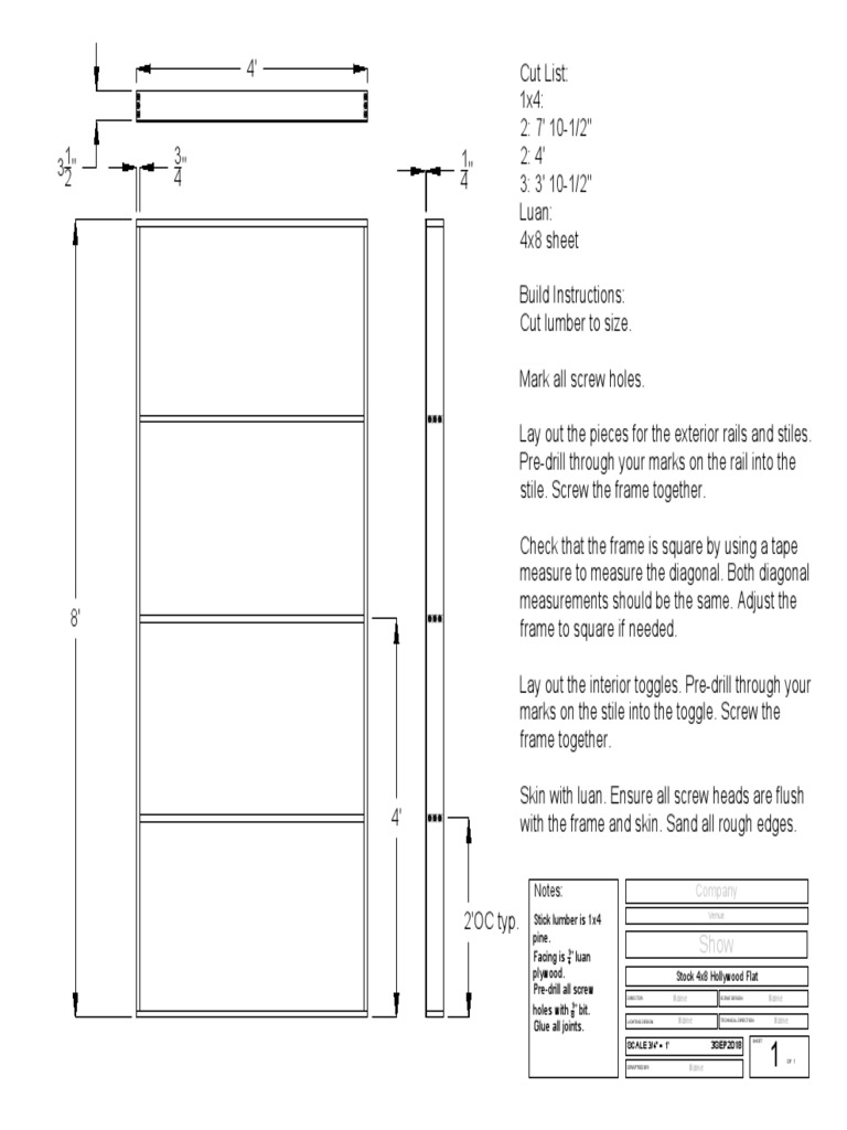 4 X 8 Stock Flat | PDF | Crafts | Building Materials