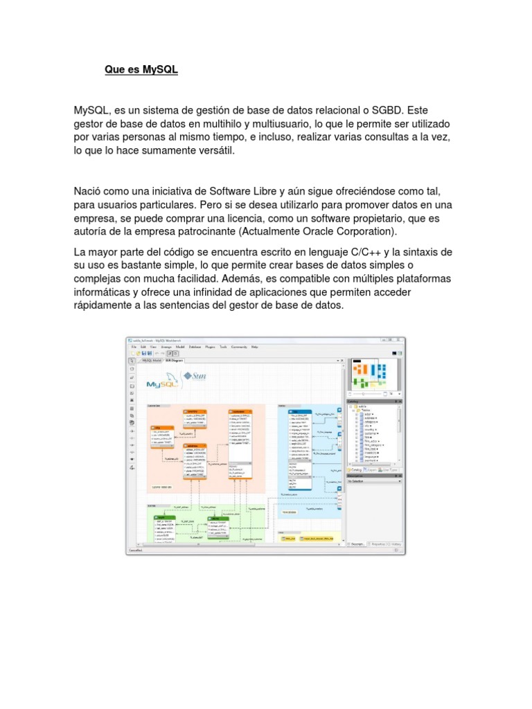 Que Es MySQL | PDF | Mi sql | Bases de datos