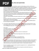 Primary FRCA OSCE/Viva Questions 2008 | PDF | Medicine | Clinical Medicine