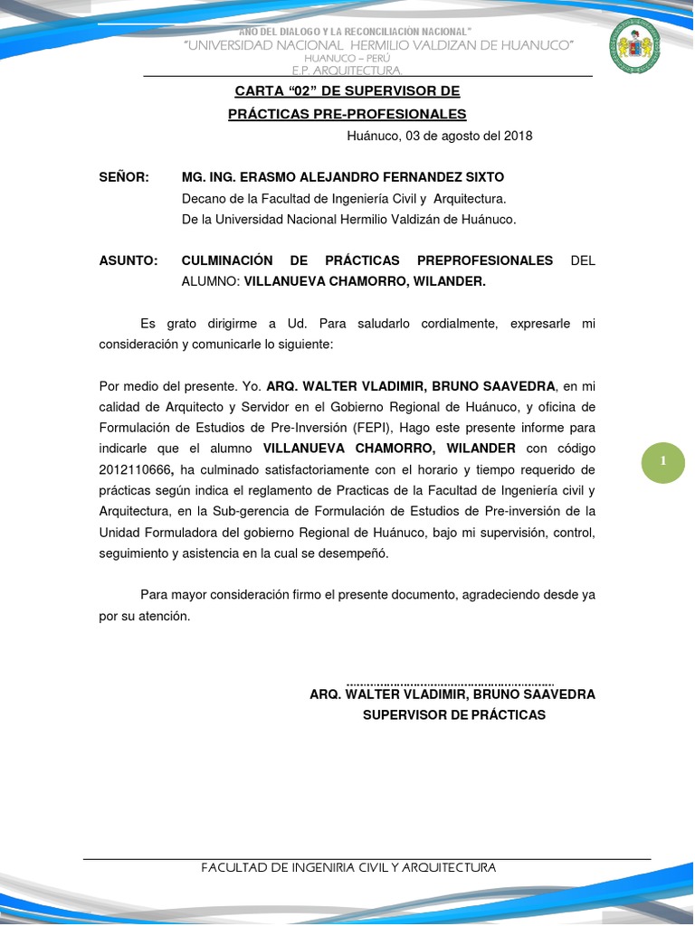 Carta de Culminación de Practicas | PDF | Ingeniería | Ciencia y Tecnología