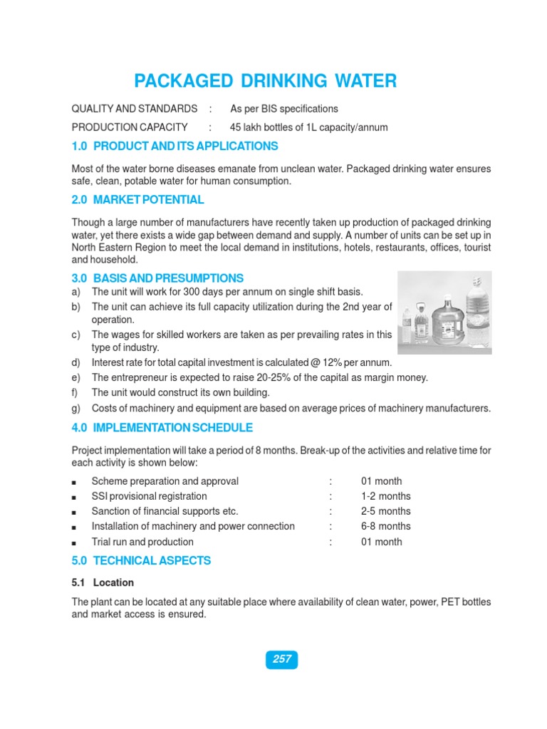 Packaged Drinking Water Production Guide | PDF | Drinking Water | Water