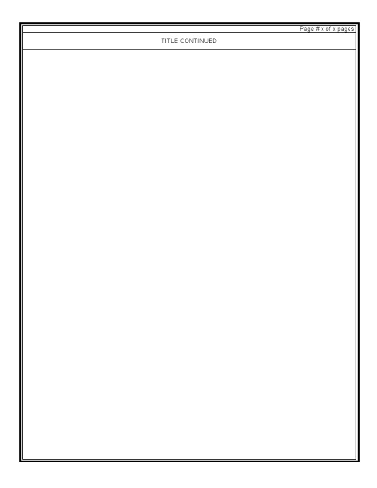 Word Continuation Sheet | PDF