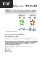 Analisis NDVI, NDBI, dan NDWI Landsat 8 | PDF