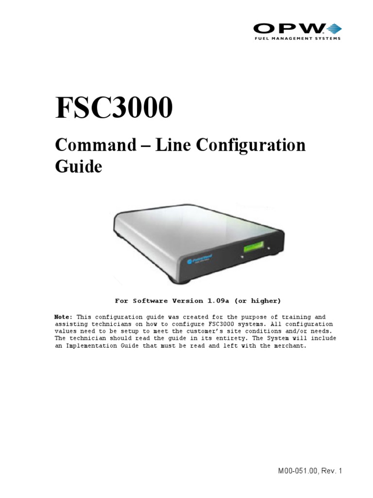 M00-051.00 FSC3000 Configuration Guide | PDF | Password | Gasoline