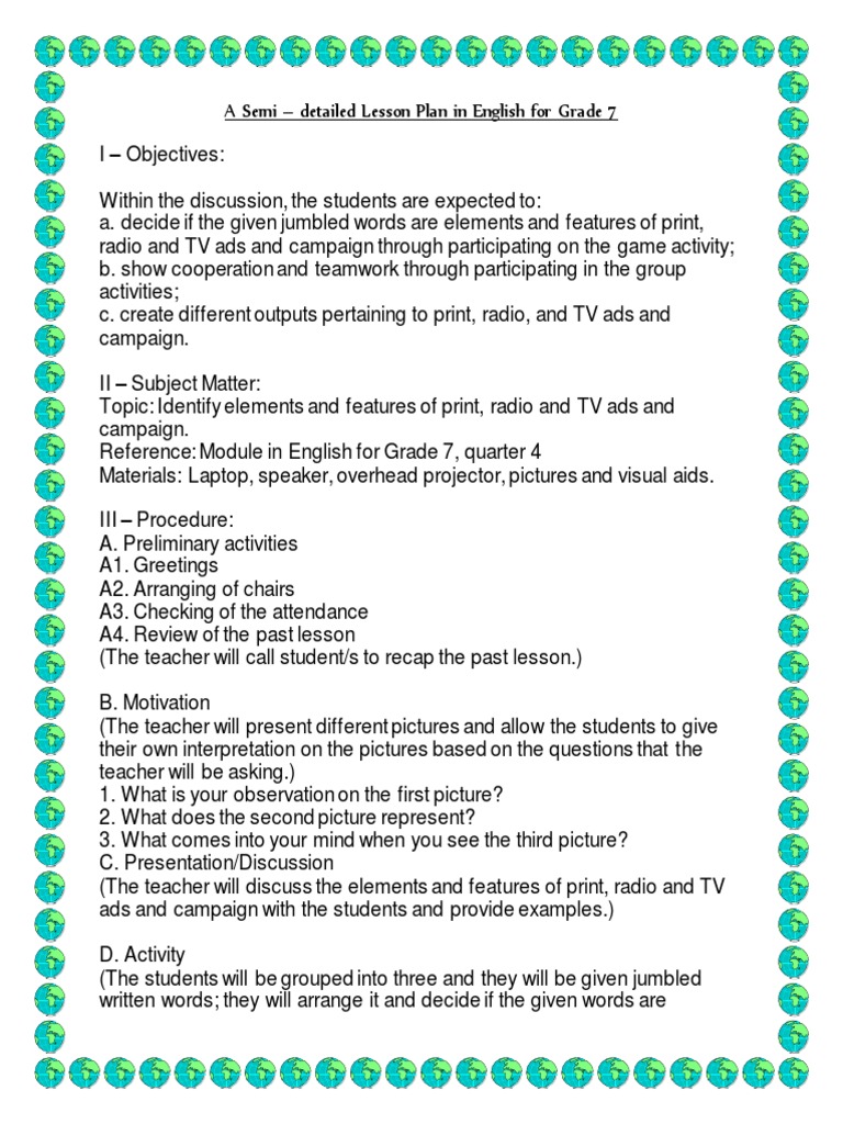 Ads and Campaigns Lesson Plan | PDF | Television Advertisement ...