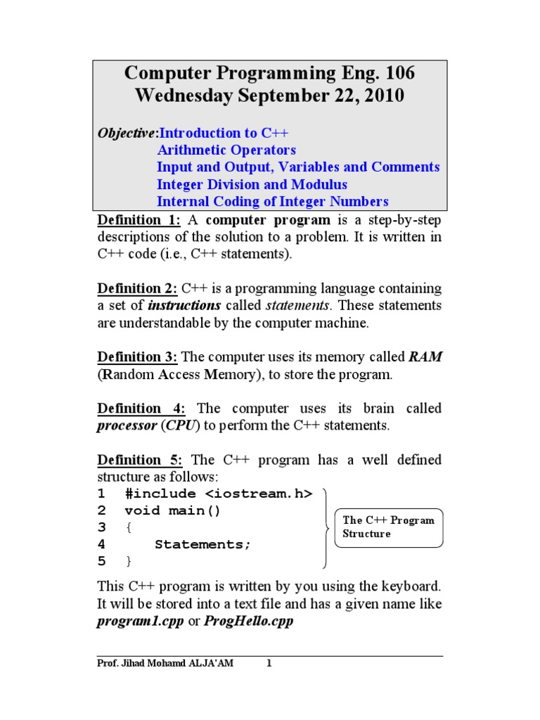 Introduction To C Programming Data Types Operators Inputoutput 3511