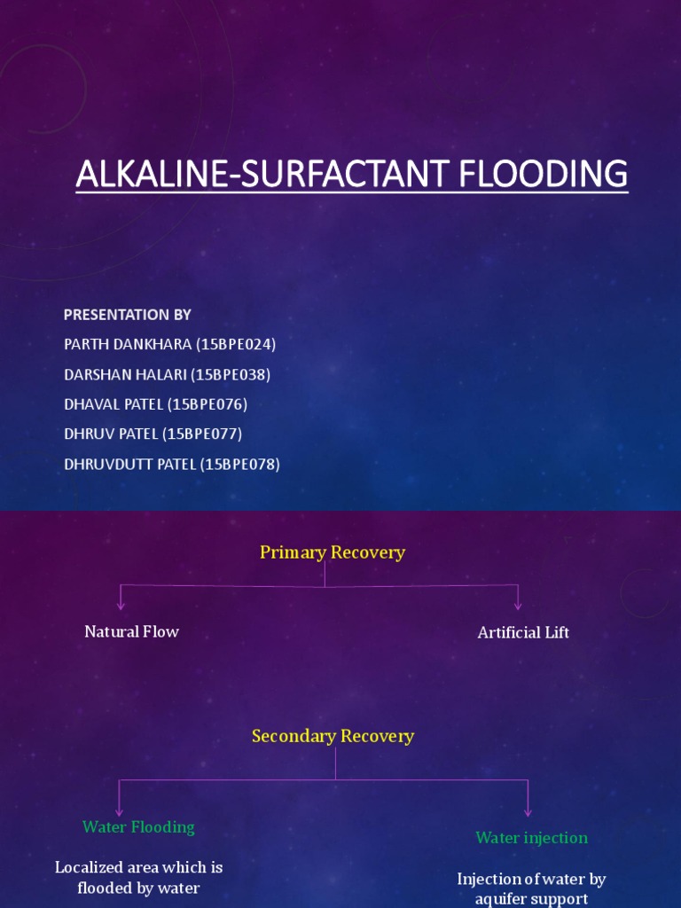 Alkaline-Surfactant Flooding: Presentation by | PDF | Enhanced Oil ...