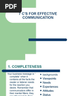 7Cs of Communication With Examples New | PDF