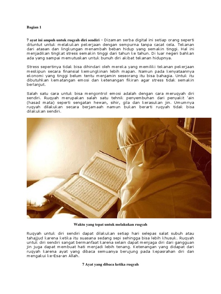 Ayat - Ayat Ruqyah | PDF