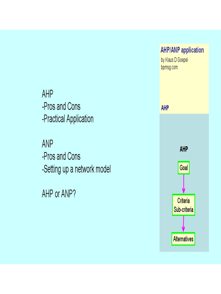 BPMSG Ahp Anp PDF | PDF | Computer Cluster | Cognition