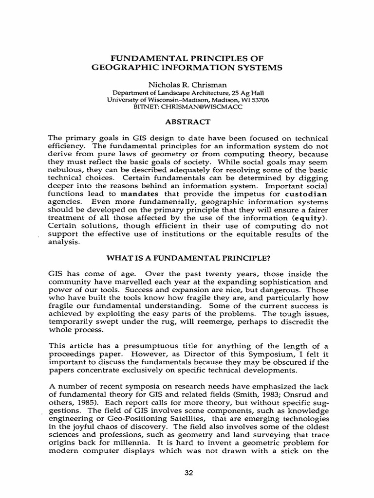 Fundamental Principles of Geographic Information Systems: Ensuring ...