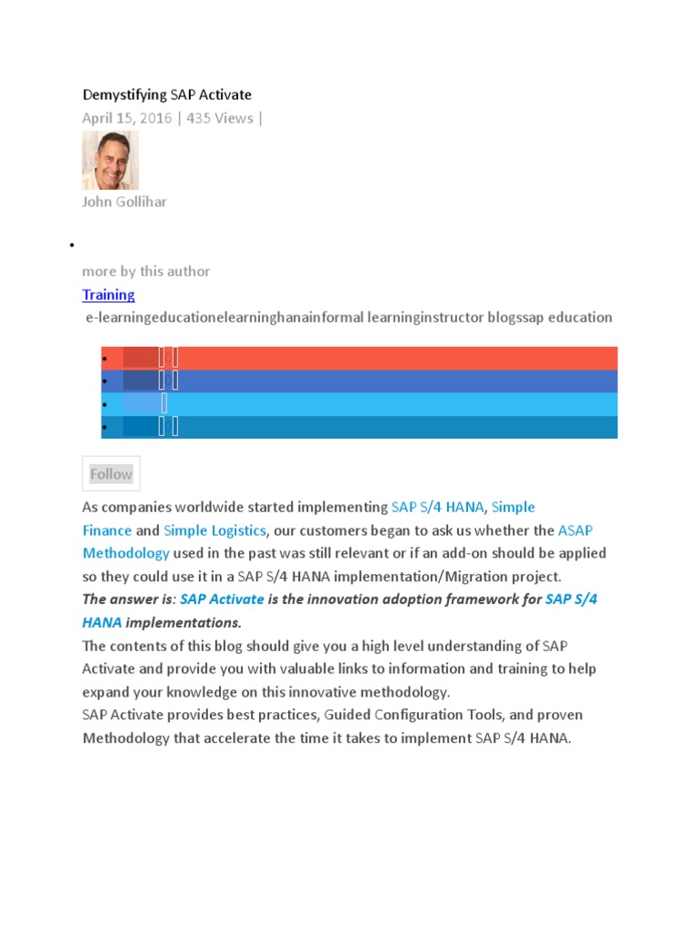 Demystifying SAP Activate | PDF | Sap Se | Business Process