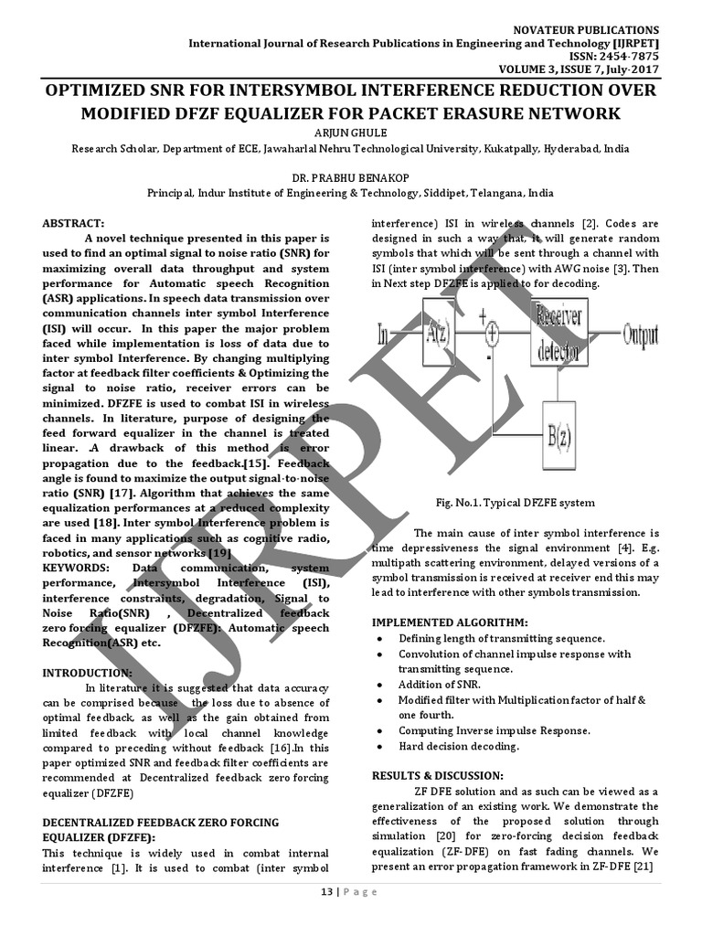 Packet Erasure Network Pdf Signal To Noise Ratio Speech Recognition 