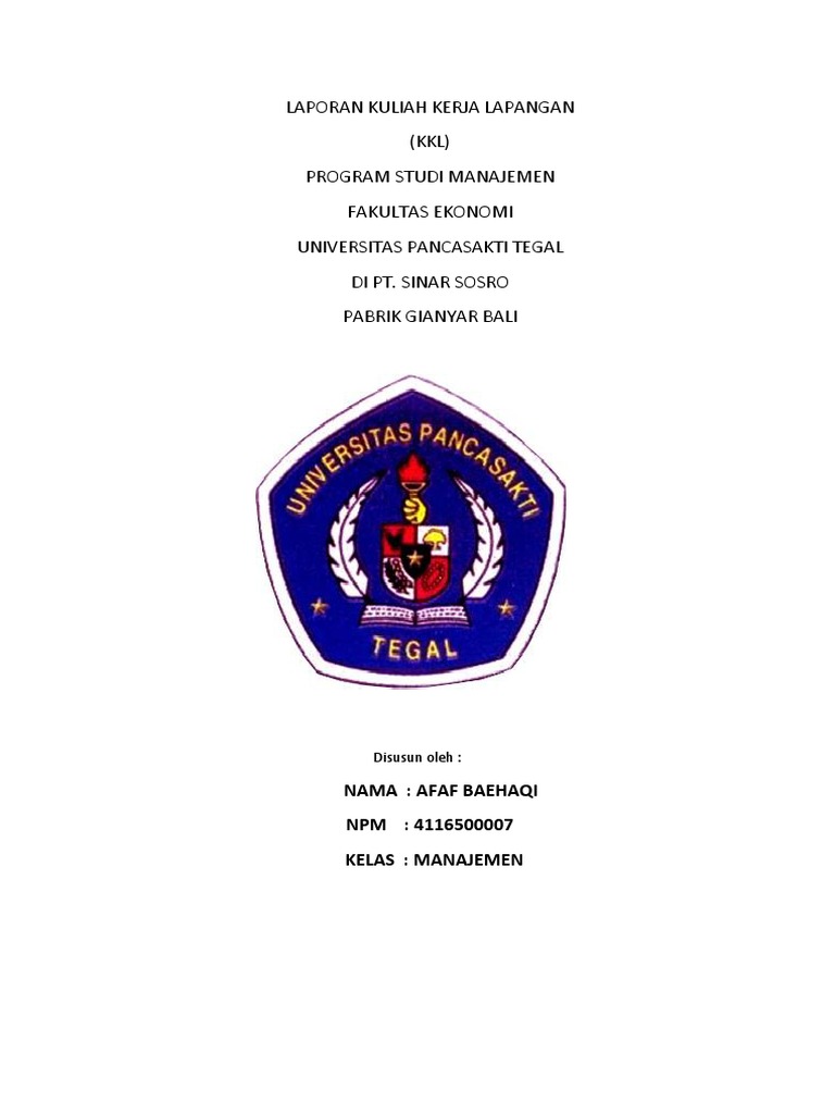 Laporan KKL 2018 | PDF