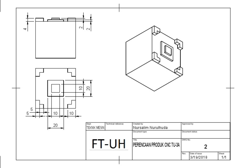 2 Perencaan Produk CNC Tu-3A: Dept. Technical Reference Created by ...
