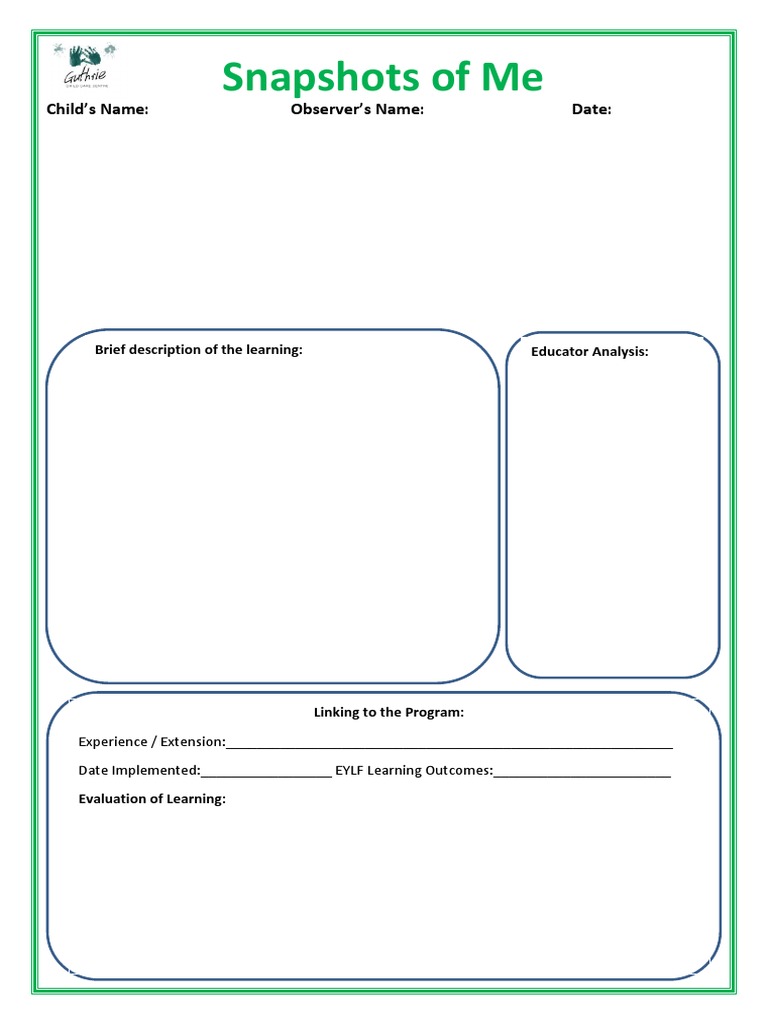 Snapshots of Me (Handwritten) | PDF