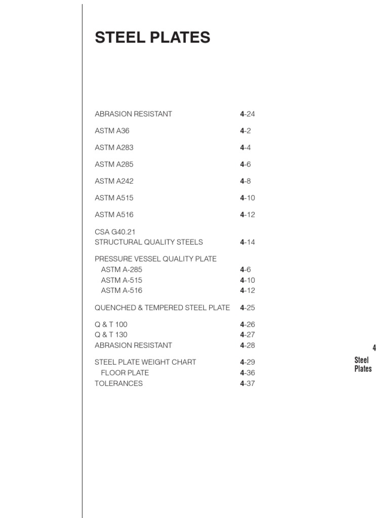 Sec 04 Steel Plates | PDF | Structural Steel | Steel
