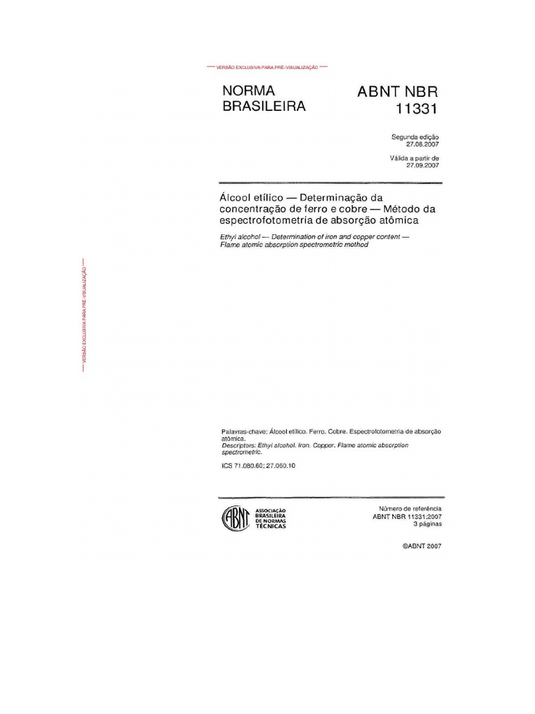 NBR 11331 - 2007 | PDF