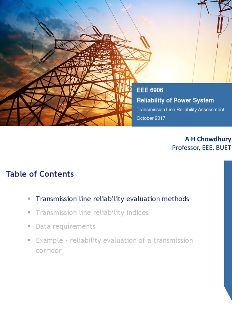 Professor, EEE, BUET: A H Chowdhury | PDF | Electric Power Transmission ...