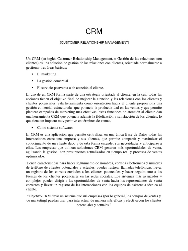 CRM Logistica Inter.-1 | Descargar gratis PDF | Gestión de la relación ...