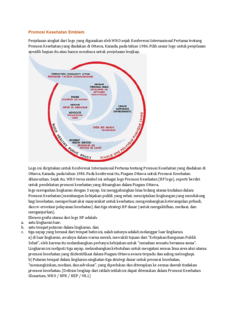 Health Promotion Emblem - En.id | PDF