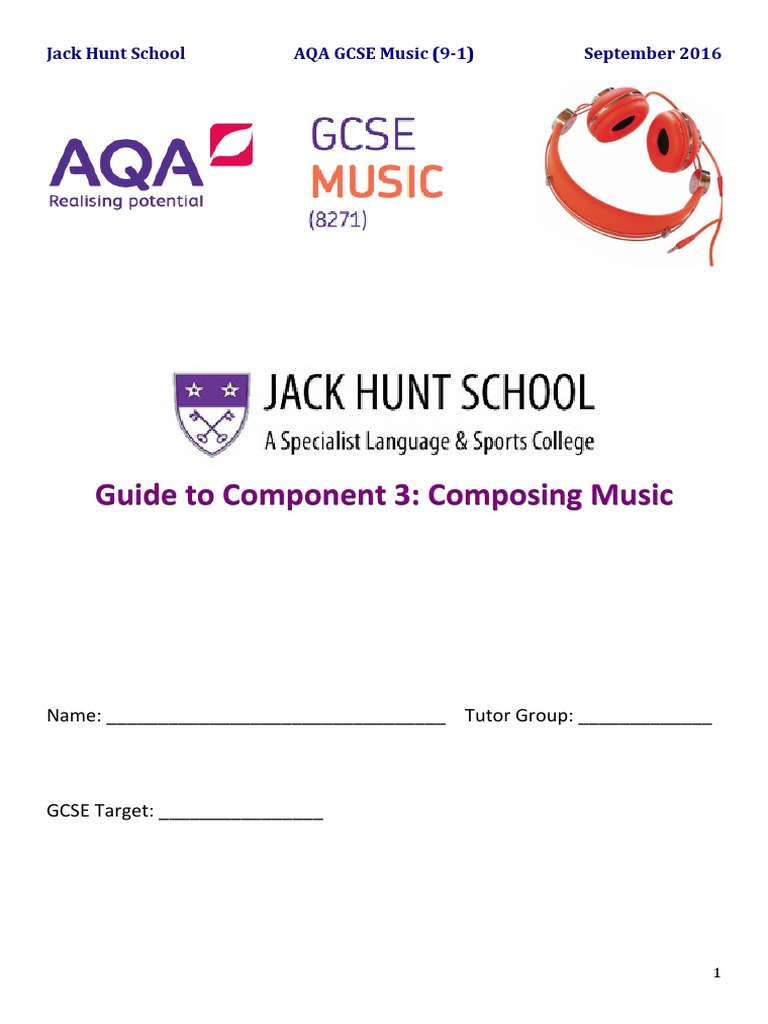AQA GCSE Music Composition Guide | PDF | Musical Compositions | Harmony