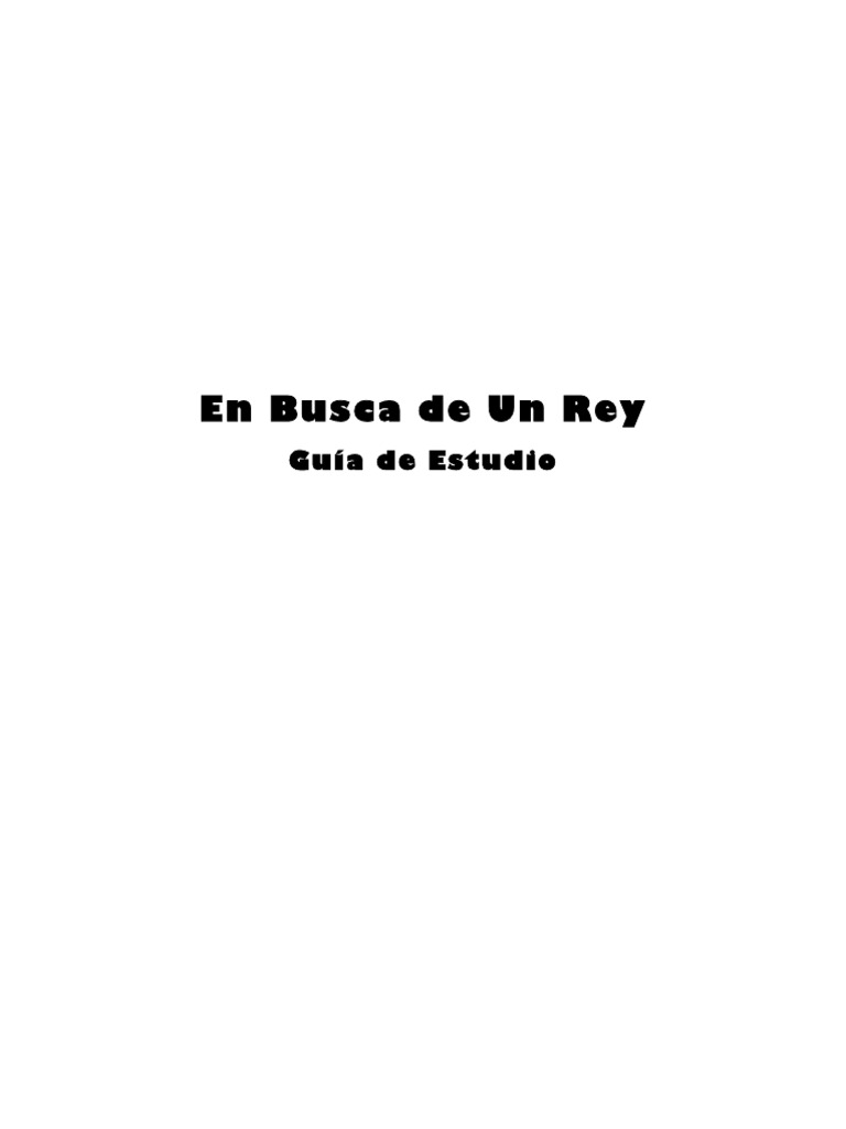 En Busca Del Rey | PDF | David | Saulo