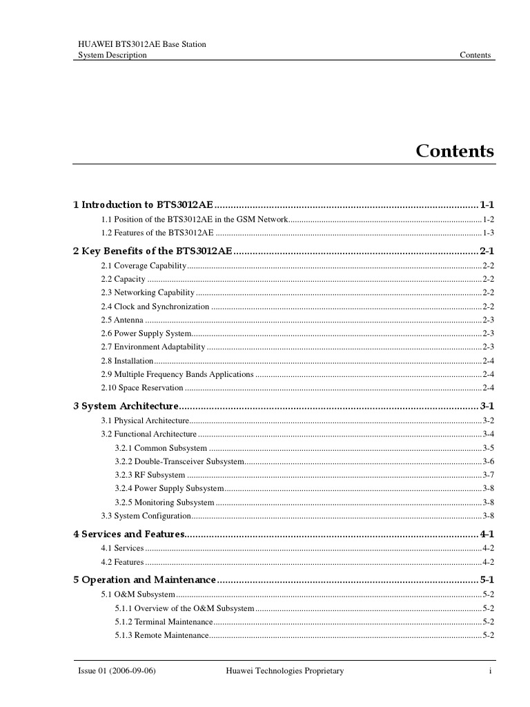 BTS3012AE Base Station System Description PDF | PDF | Power Supply ...