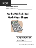 Math Handout (Basic Algebra Rules) PDF | PDF | Multiplication | Numbers