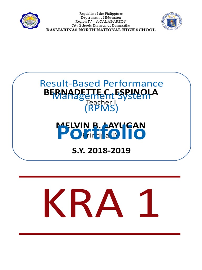 Result-Based Performance Management System (RPMS) : Portfolio | PDF ...