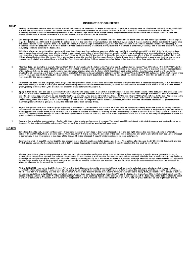 Casing Inflow Test | PDF | Chart | Cartesian Coordinate System