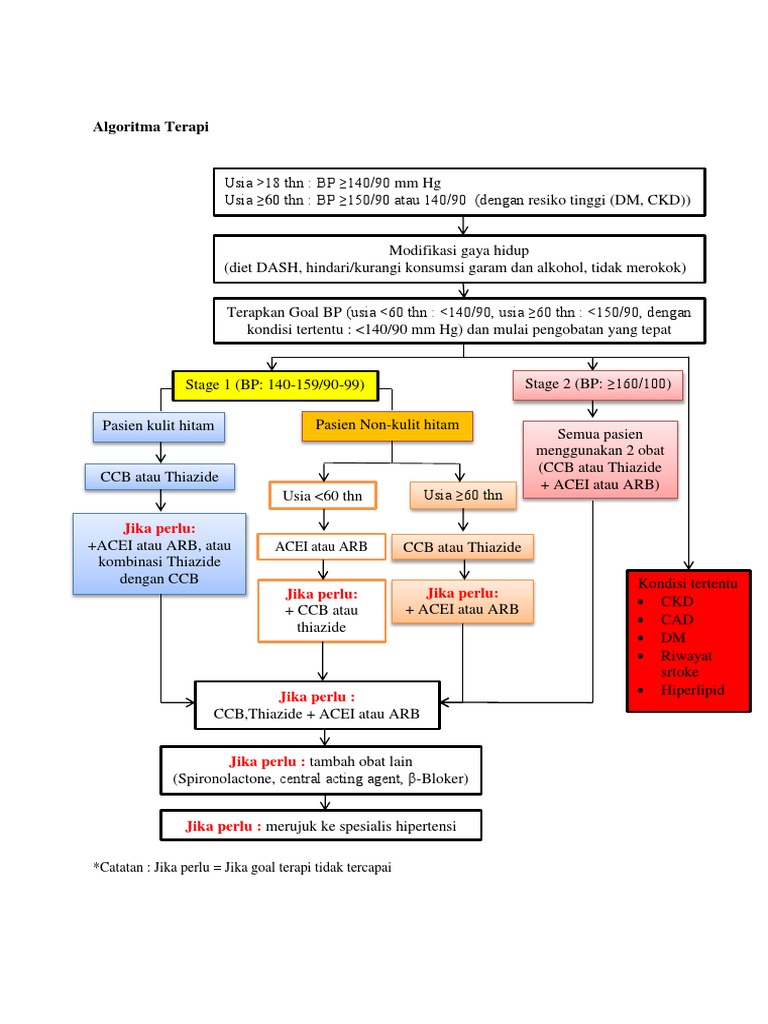 Algoritma Hipertensi Dengan Hiperlipidemia | PDF