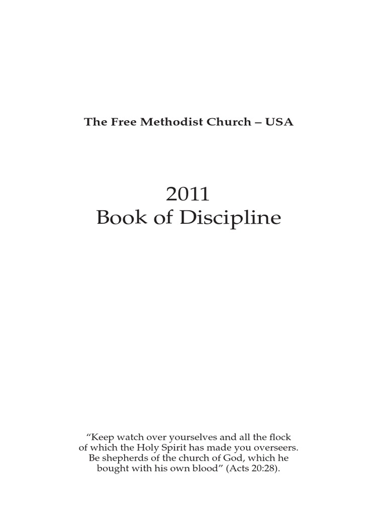 2011 Book of Discipline PDF | PDF | Good Works | Methodism