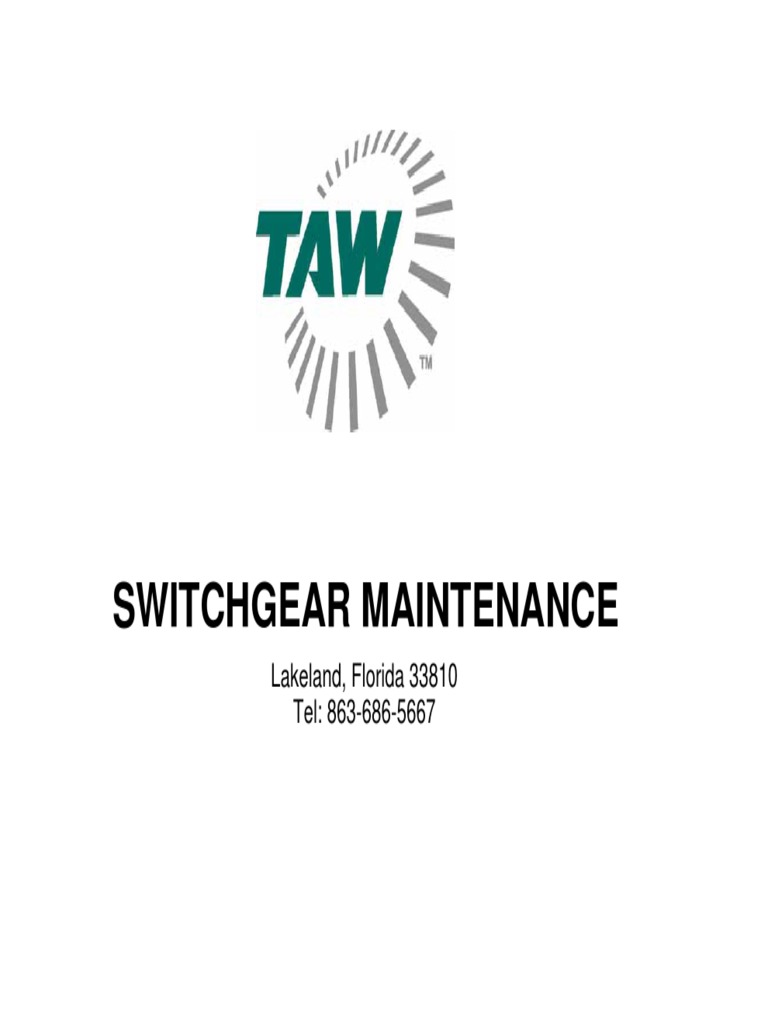 Switchgear and Substation Equipment Maintenance Procedures | PDF | Fuse ...