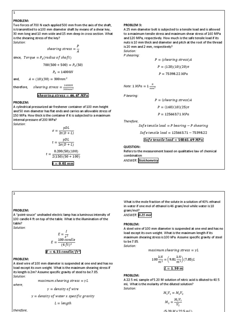 GEAS EXCEL Coaching Booklet 2 PDF | PDF | Lens (Optics) | Molar ...