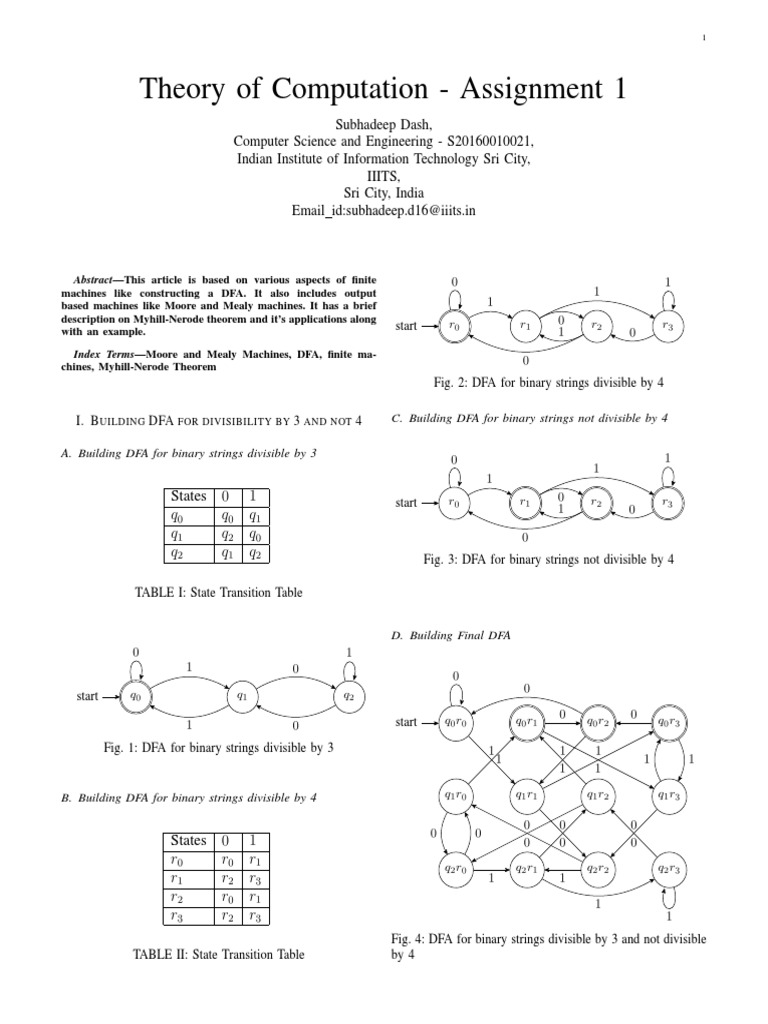 Theory Of Computation Pdf Theory Of Computation Formal Methods
