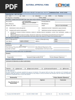 Material Approval Form (Maf) | PDF | Specification (Technical Standard ...