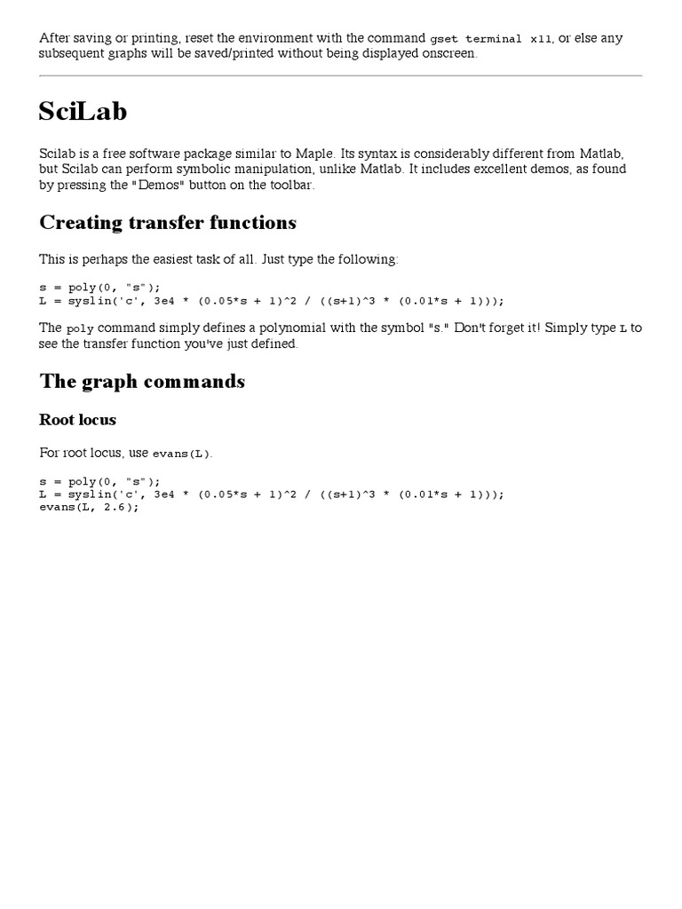 Tutorial Root Locus | PDF