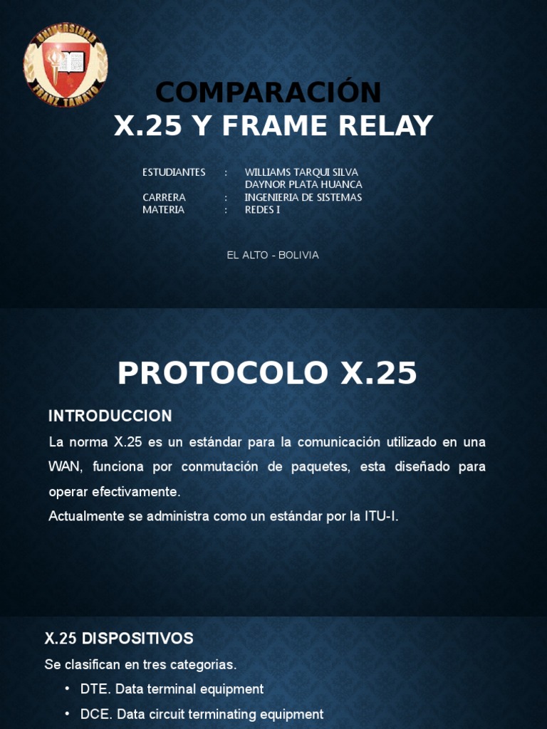 Protocolo X.25 Y FRAME RELAY-1 | PDF | Protocolos de red | Red de computadoras