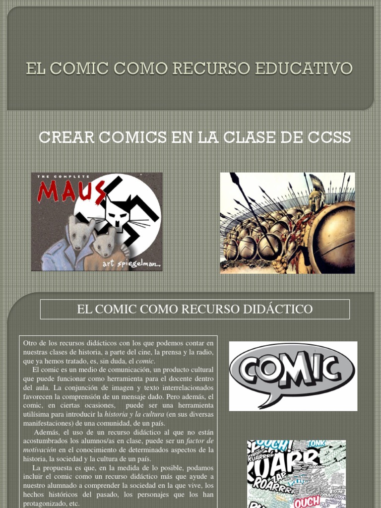 El Comic Como Recurso Educativo | PDF | Cómics | Imagen