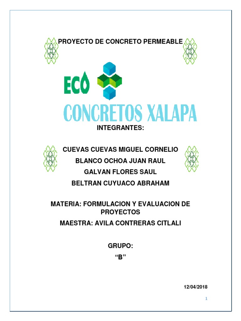Concreto Permeable | PDF | Hormigón | Producto (Negocio)