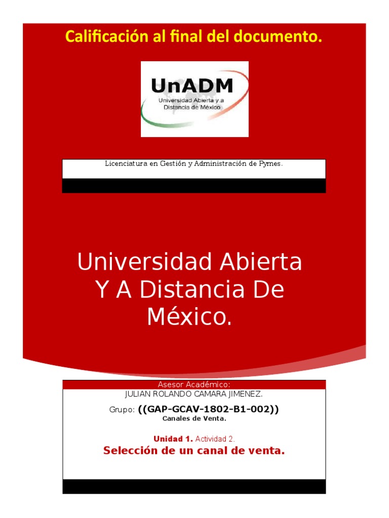 Gcav U1 A2 | PDF | Grandes almacenes | México